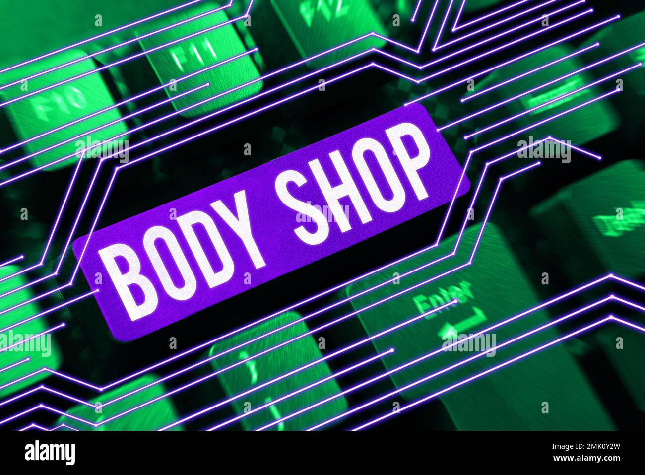 Writing displaying text Body Shop. Business idea a shop where ...