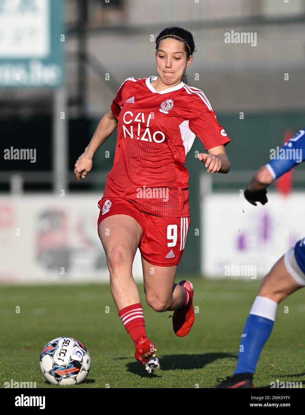 Oostakker, Belgium. 28th Jan 2023. Laura Miller (9) of Standard ...