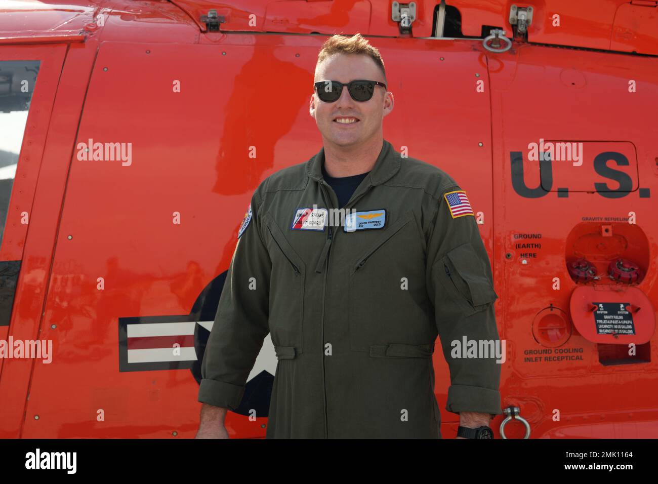 U.S. Coast Guard Petty Officer 3rd Class Devon Rafferty, an Aviation ...