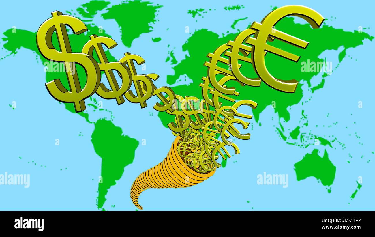 Map of cornucopia hi-res stock photography and images - Alamy