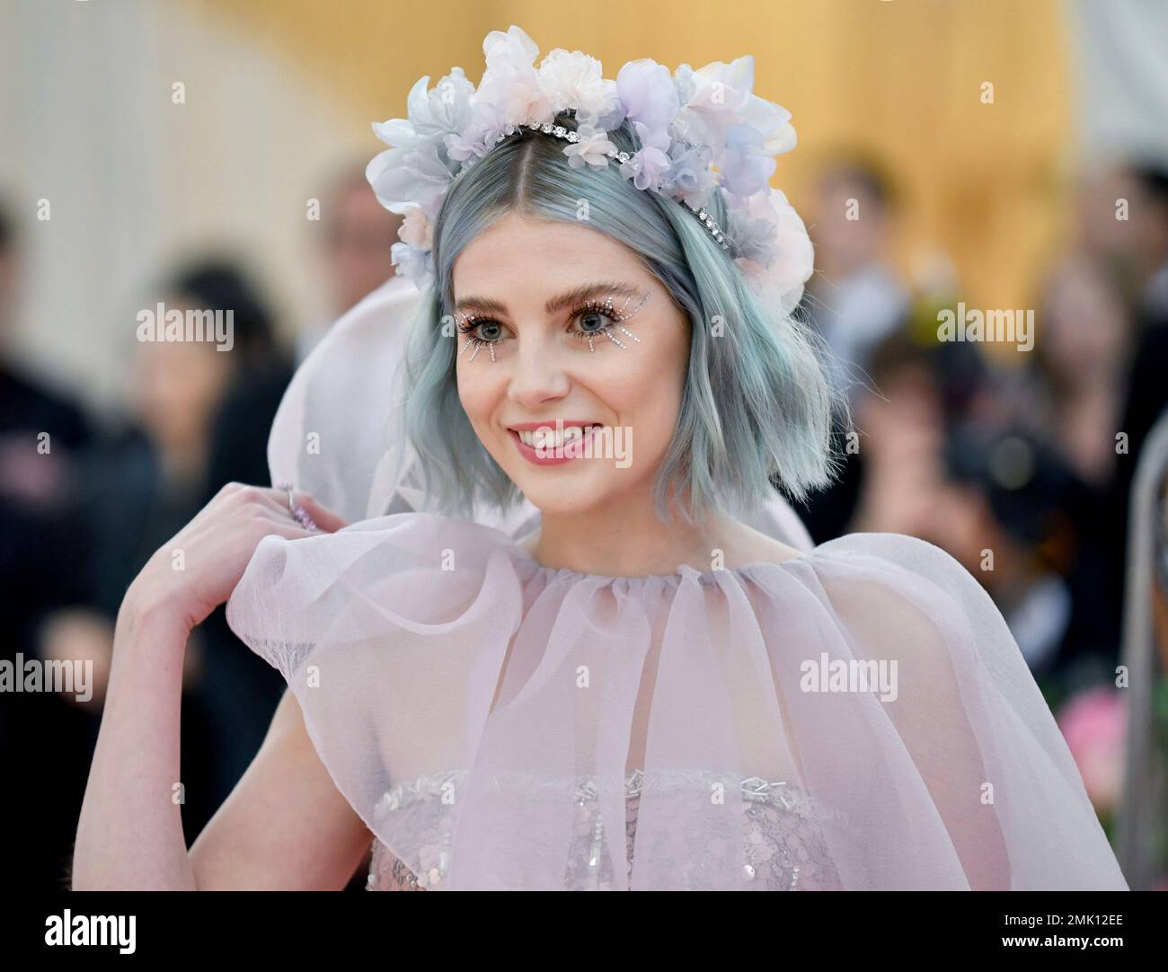 Lucy Boynton attends The Metropolitan Museum of Art's Costume Institute ...