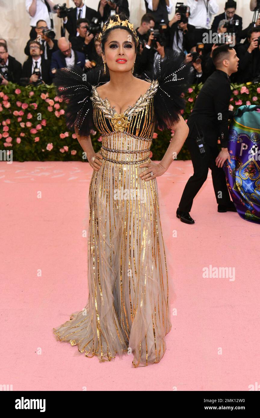 Salma Hayek attends The Metropolitan Museum of Art's Costume Institute ...