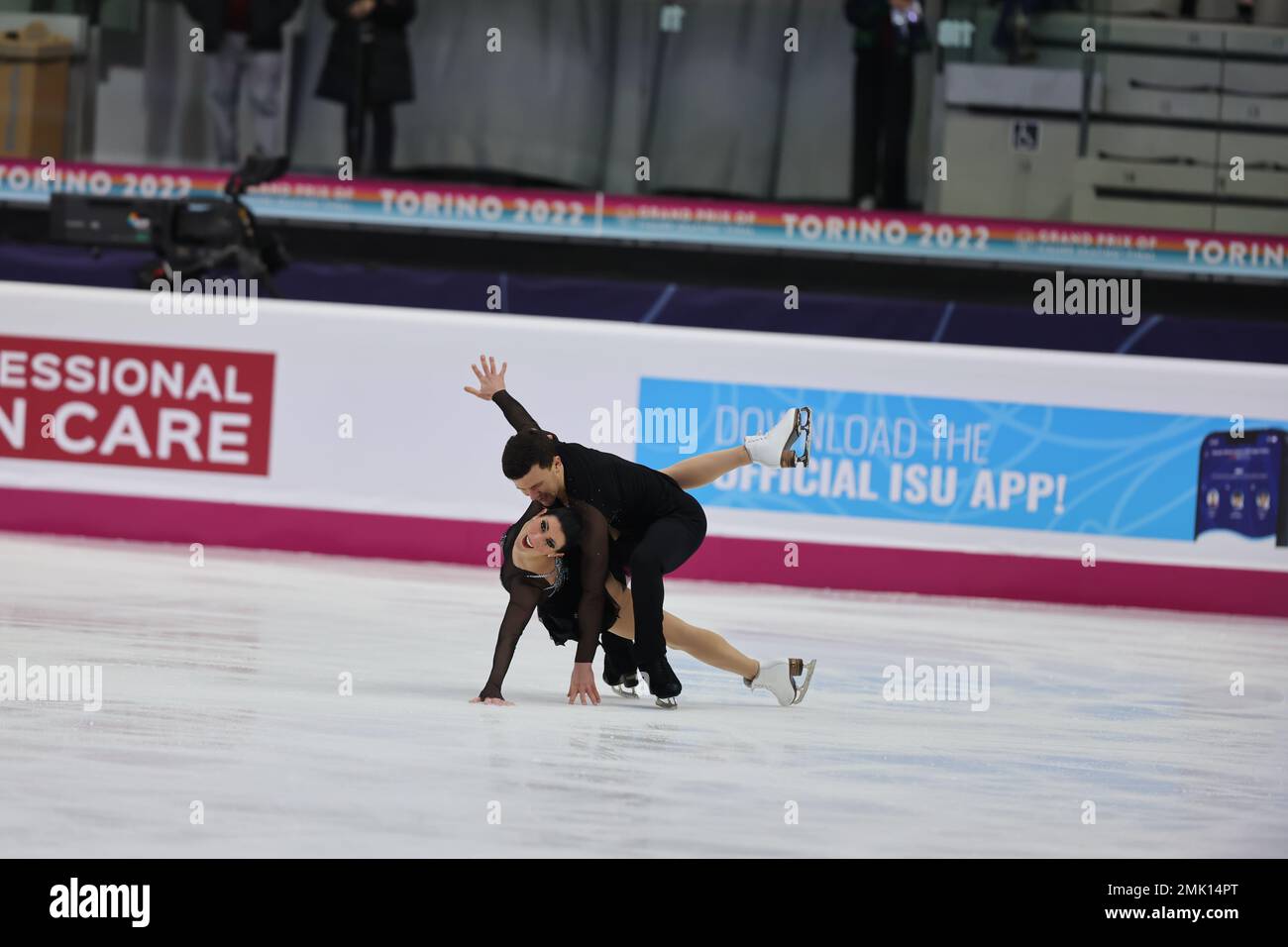 Charlene Guignard and Marco Fabbri of Italy compete during the ISU ...