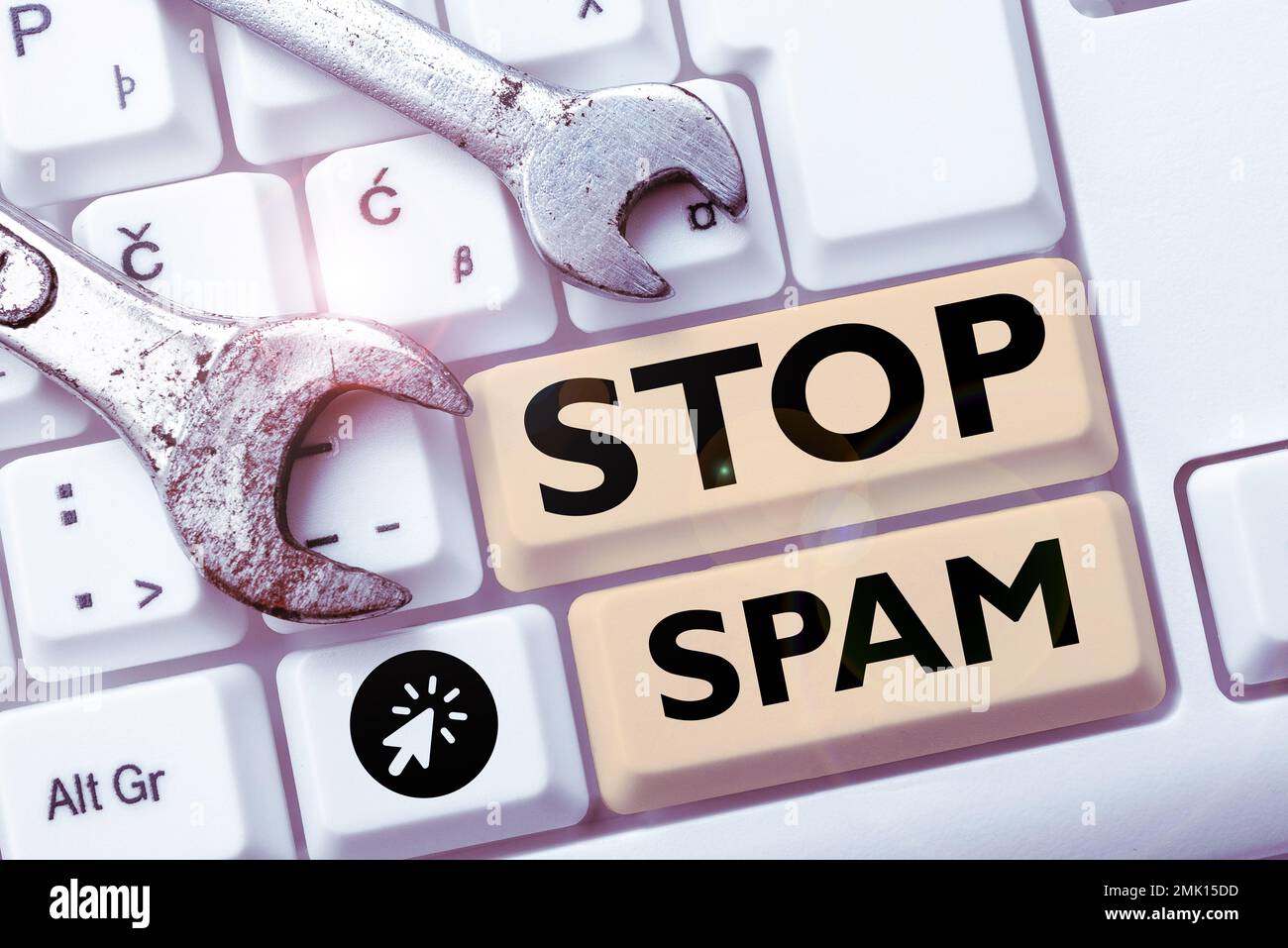 Inspiration showing sign Stop Spam. Business showcase end the Intrusive ...