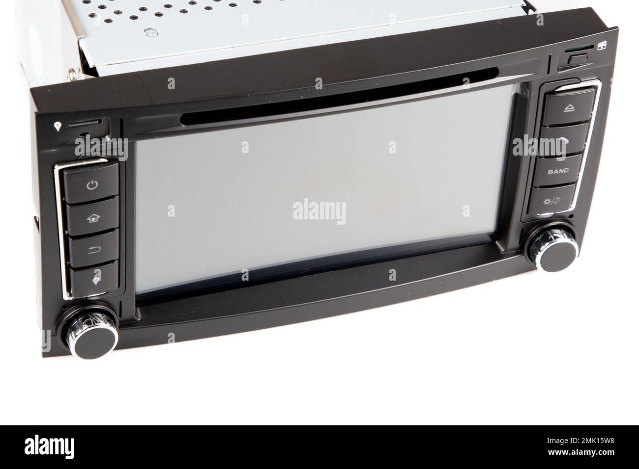 Modern Car digital media receiver front view Audio Stock Photo - Alamy