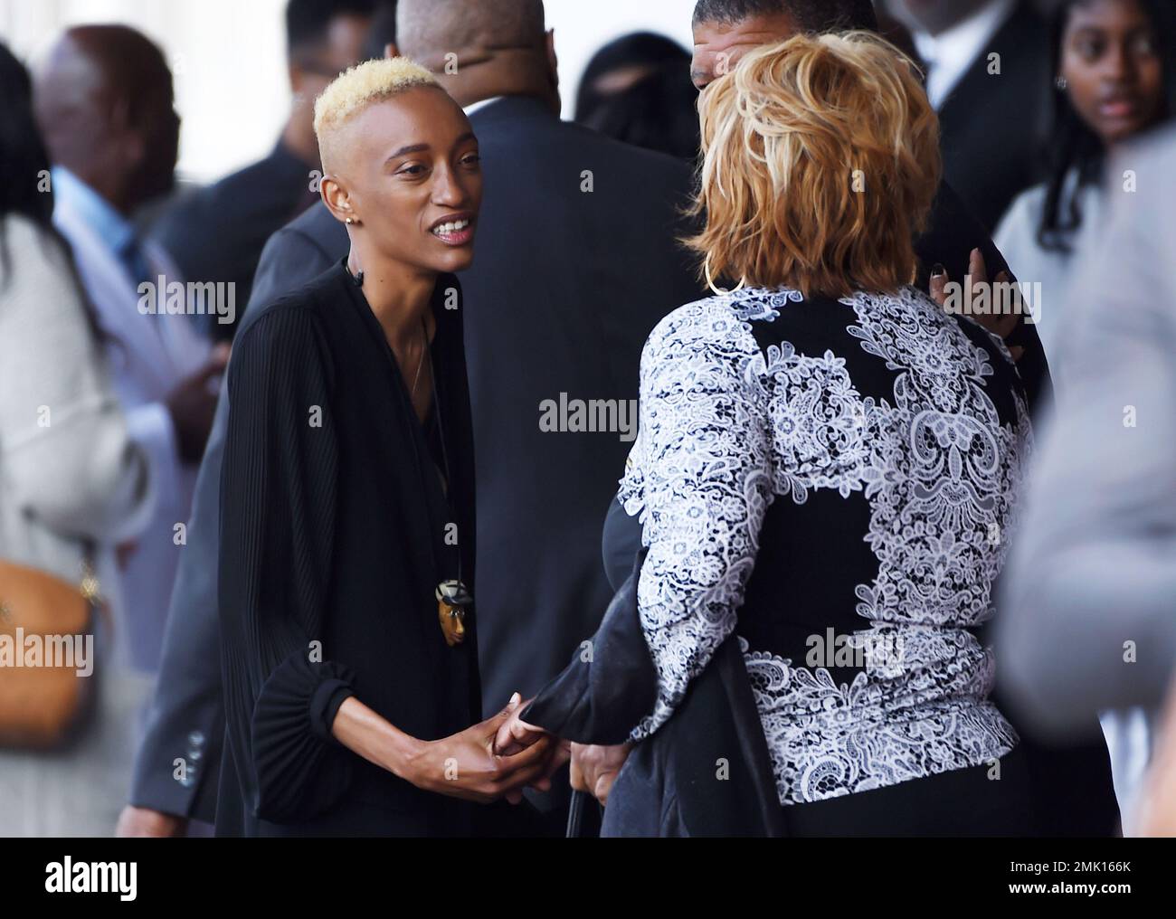 Justice Maya Singleton, left, daughter of the late film director John ...