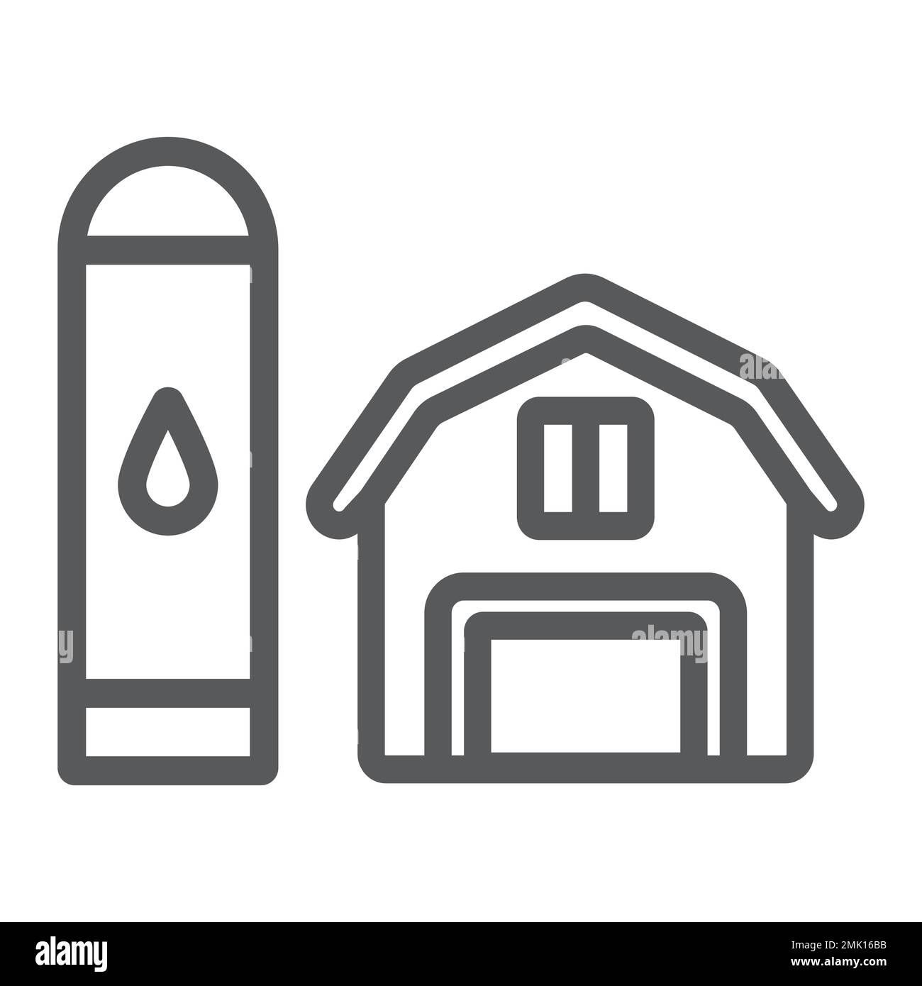 Old hangar icon outline hi-res stock photography and images - Alamy