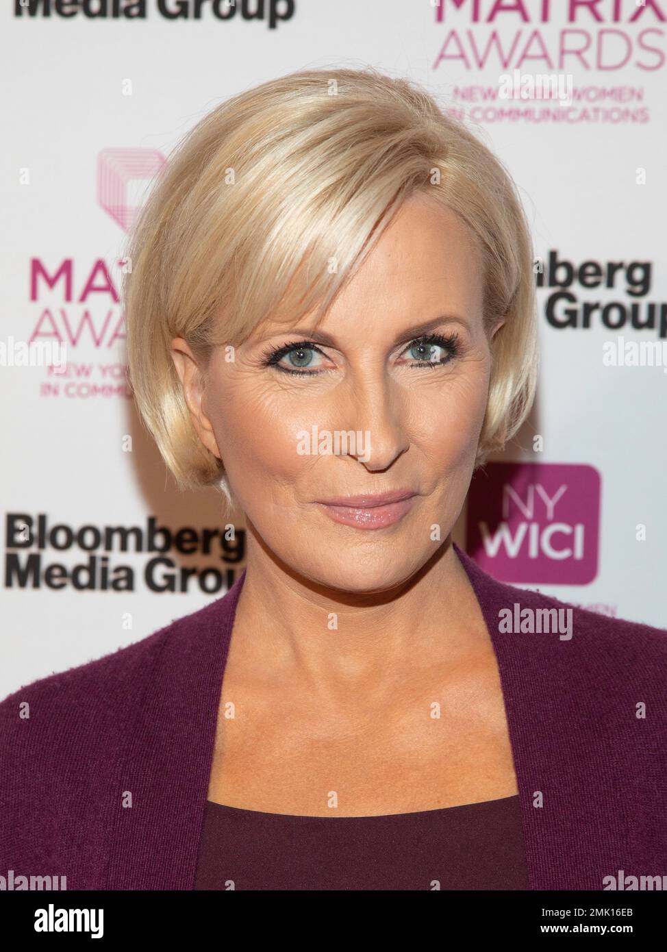Mika Brzezinski attends the Matrix Awards at the Sheraton New York ...