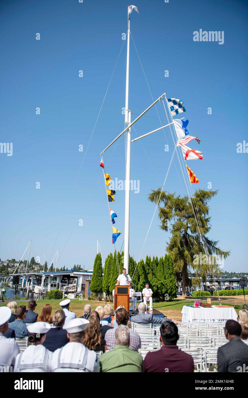 SEATTLE - Commander John Hiltz, Commanding Officer of Navy Talent ...