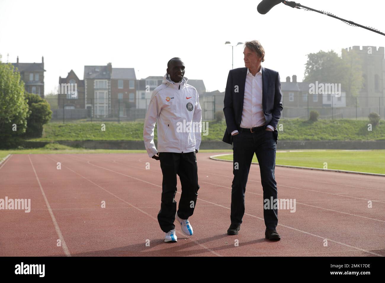 Marathon world record holder Kenya's Eliud Kipchoge and Britain's ...