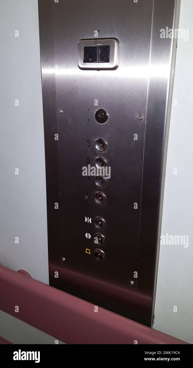Elevator internal buttons control hi-res stock photography and images - Alamy