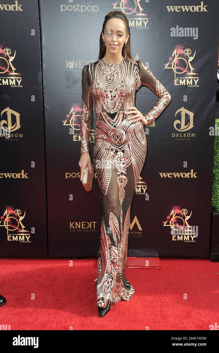 Shanti Lowry arrives at the 46th annual Daytime Emmy Awards at the ...