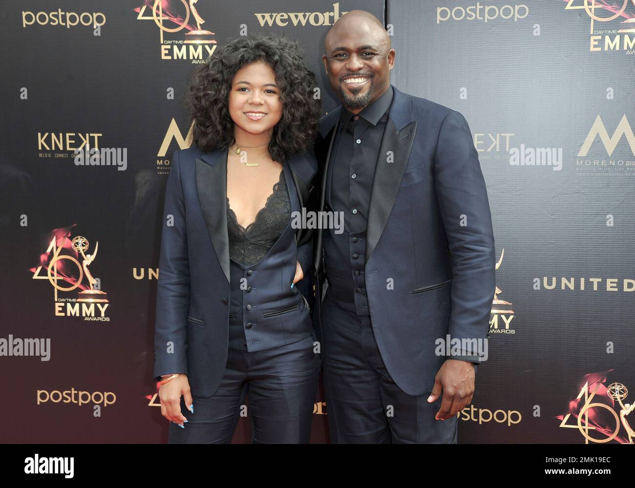 Maile Brady, left, and Wayne Brady arrive at the 46th annual Daytime ...