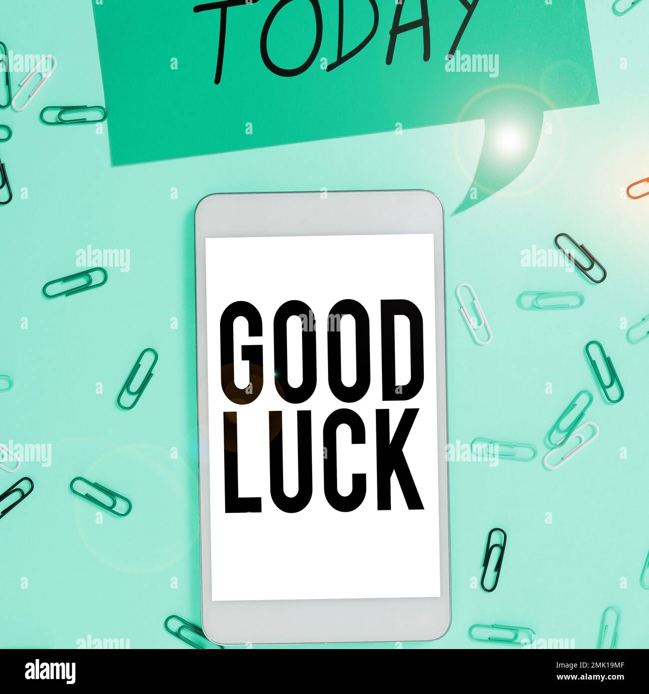 Text caption presenting Good Luck. Conceptual photo A positive fortune ...