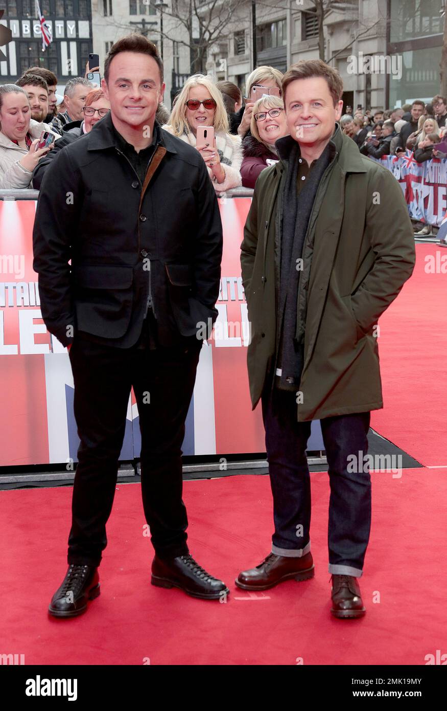 Jan 27, 2023 - London, England, UK - Ant McPartlin and Declan Donnelly ...