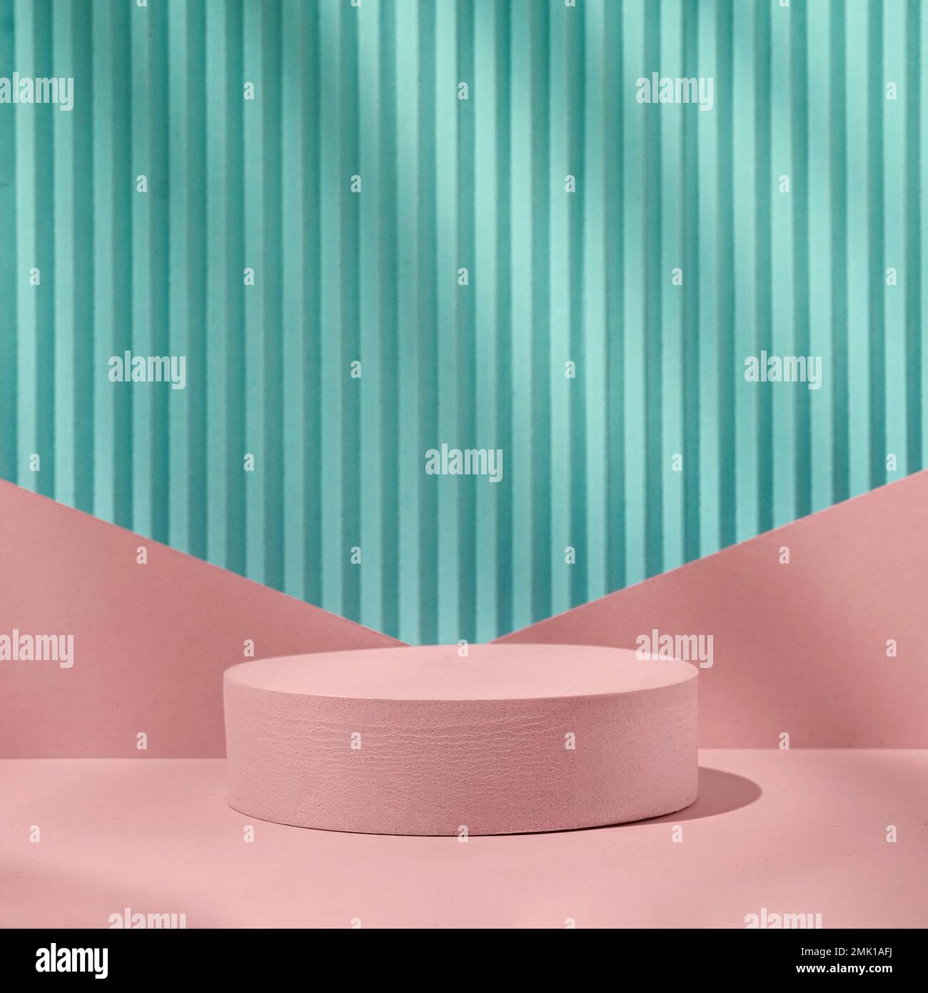 Background geometric 3D podium pedestal on with natural abstract ...