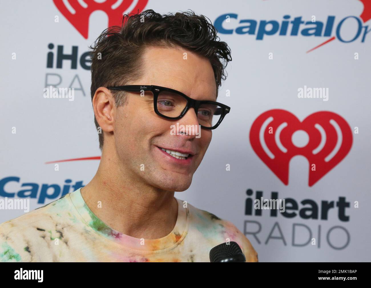 Bobby Bones arrives at the iHeartCountry Festival at the Frank Erwin ...