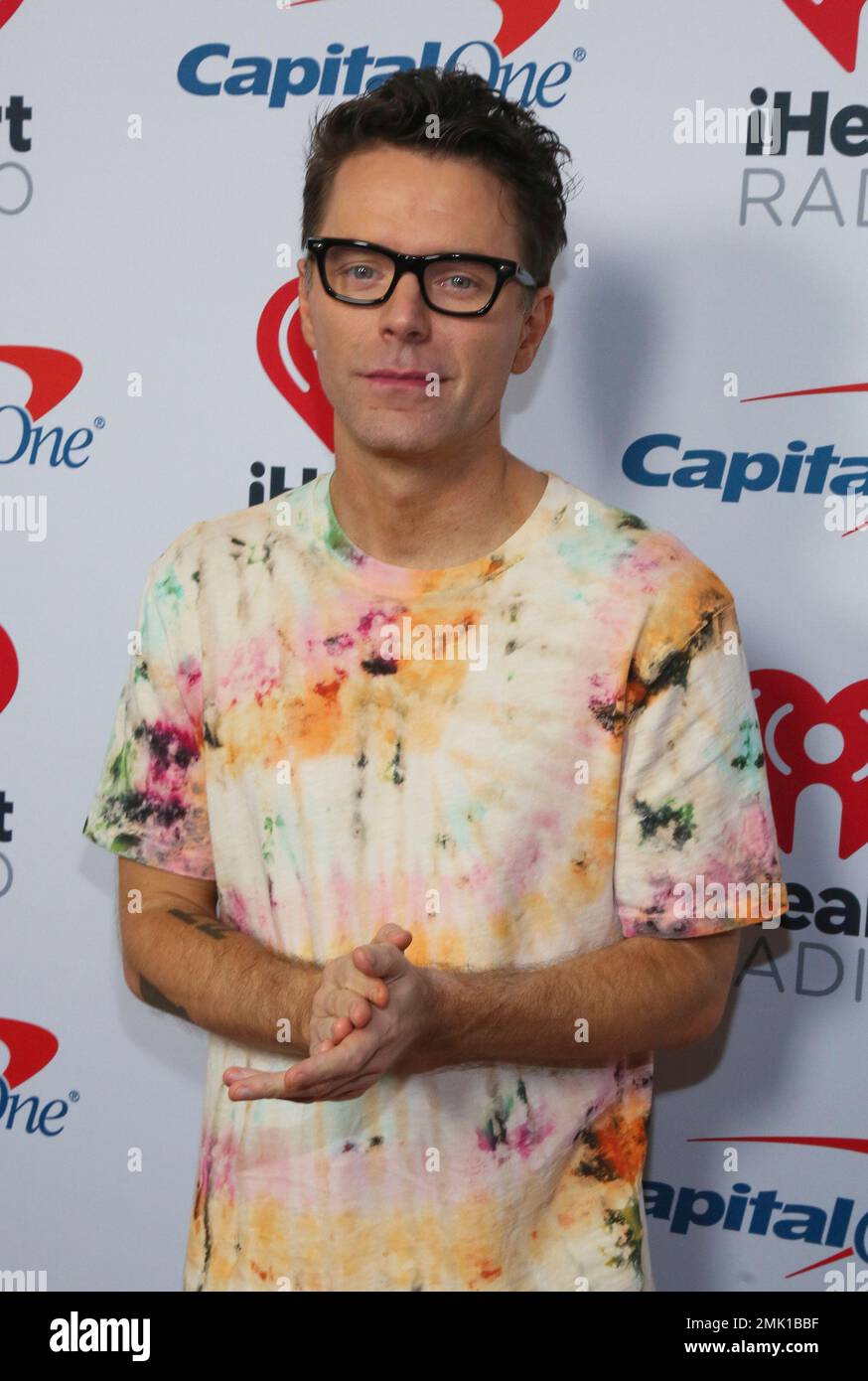 Bobby Bones arrives at the iHeartCountry Festival at the Frank Erwin ...