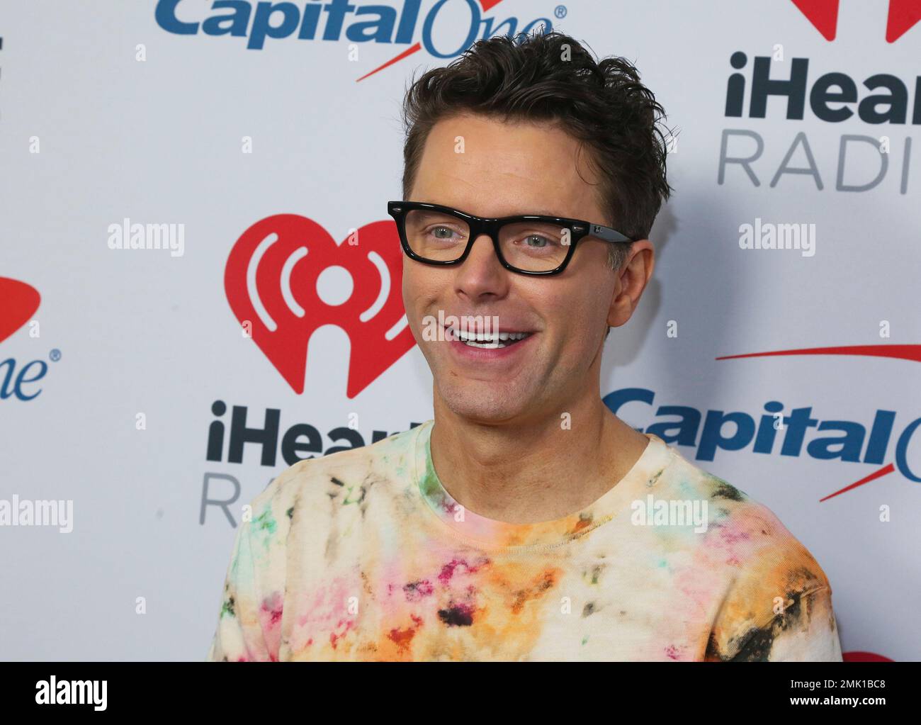 Bobby Bones arrives at the iHeartCountry Festival at the Frank Erwin ...