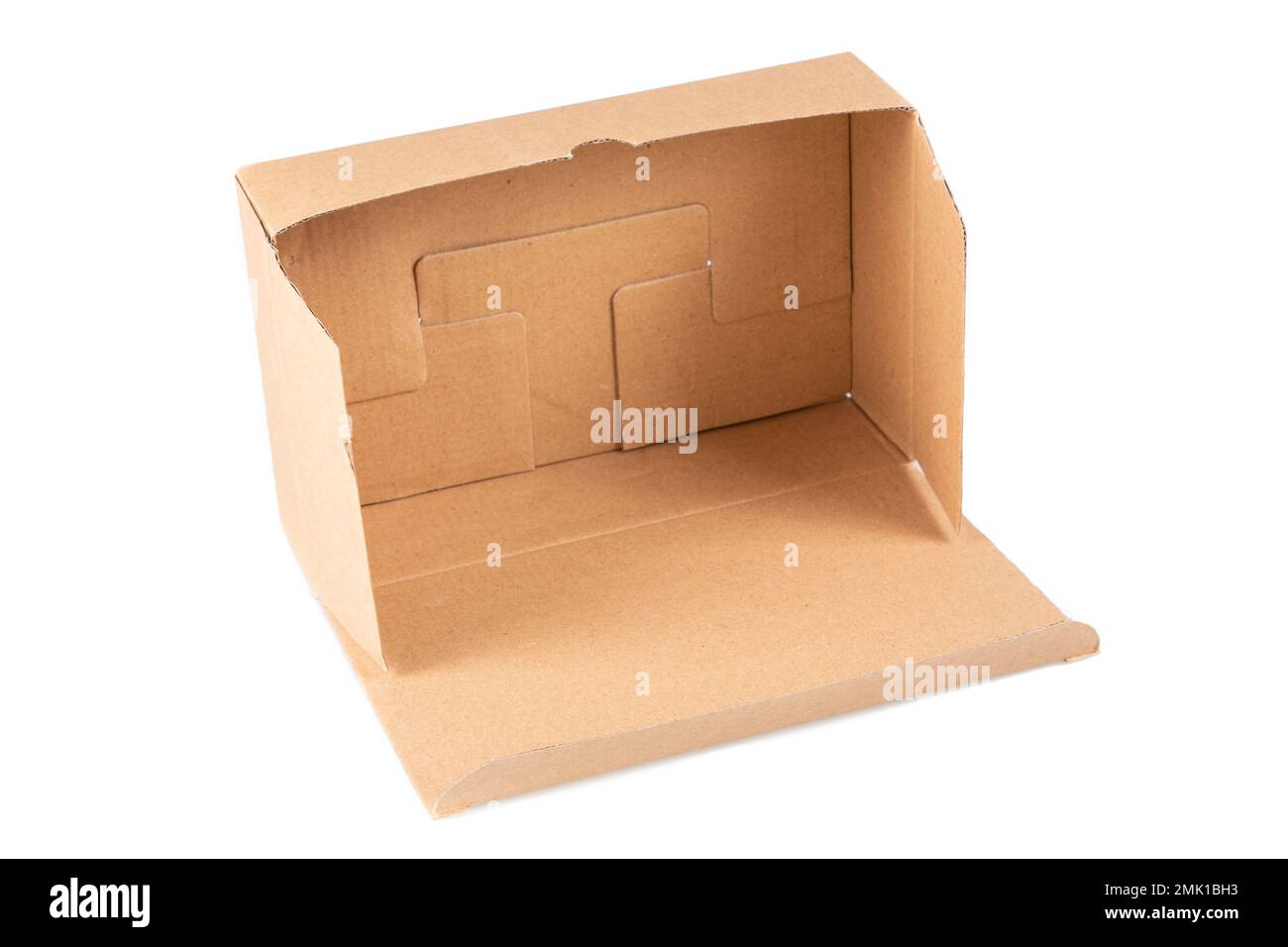 empty brown carton box cardboard for delivery in white background Stock ...