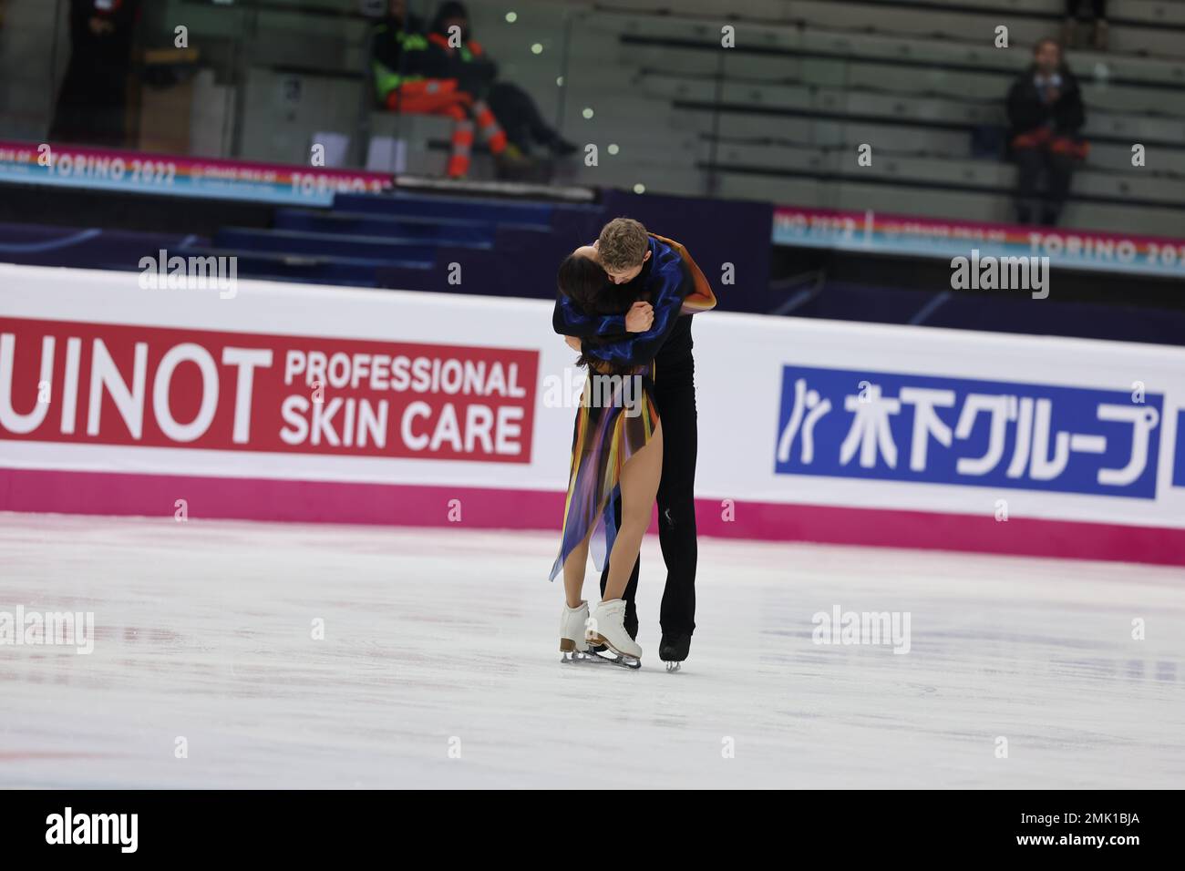 Madison Chock and Evan Bates of United States of America compete during ...