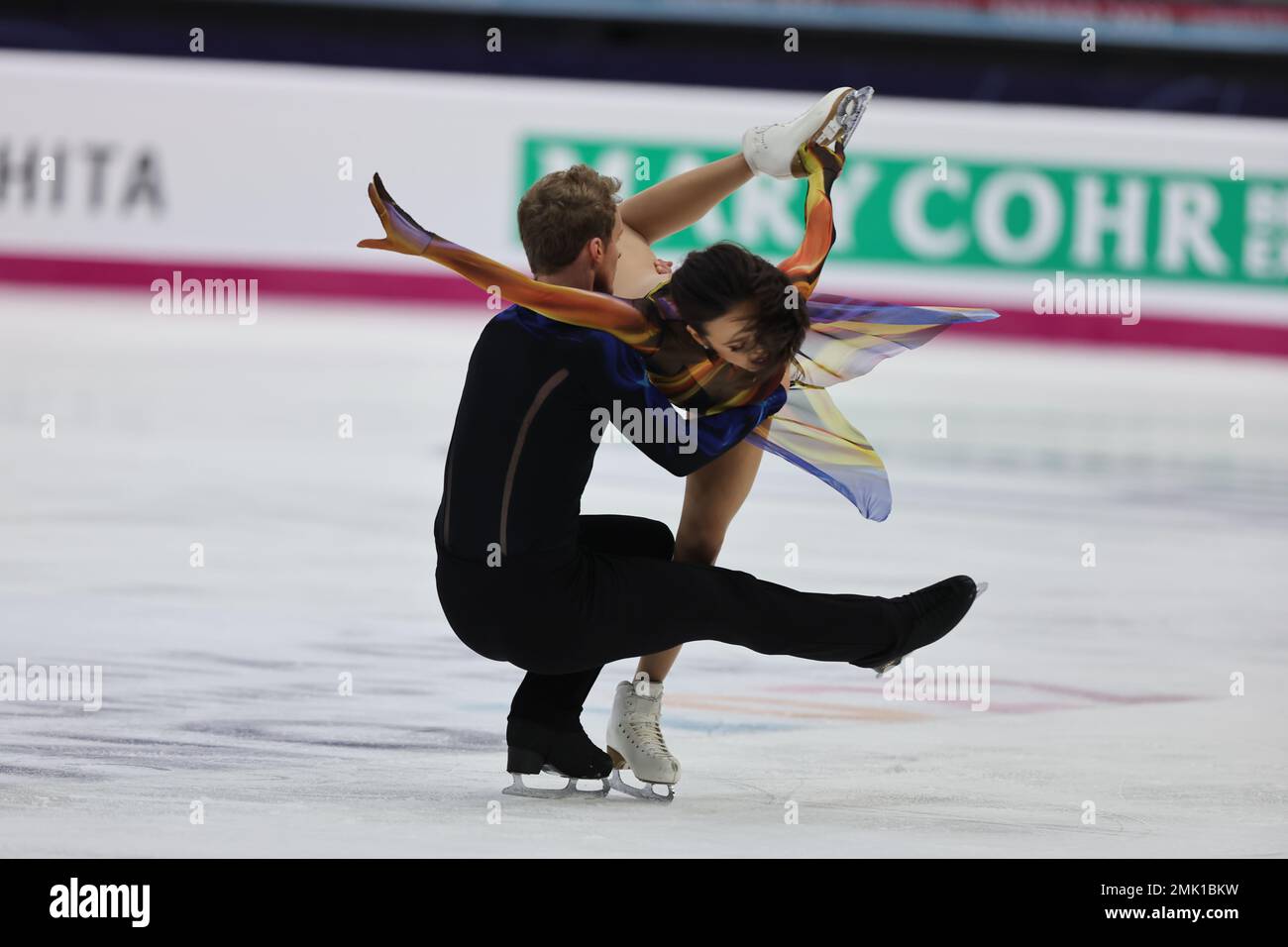 Madison Chock and Evan Bates of United States of America compete during ...