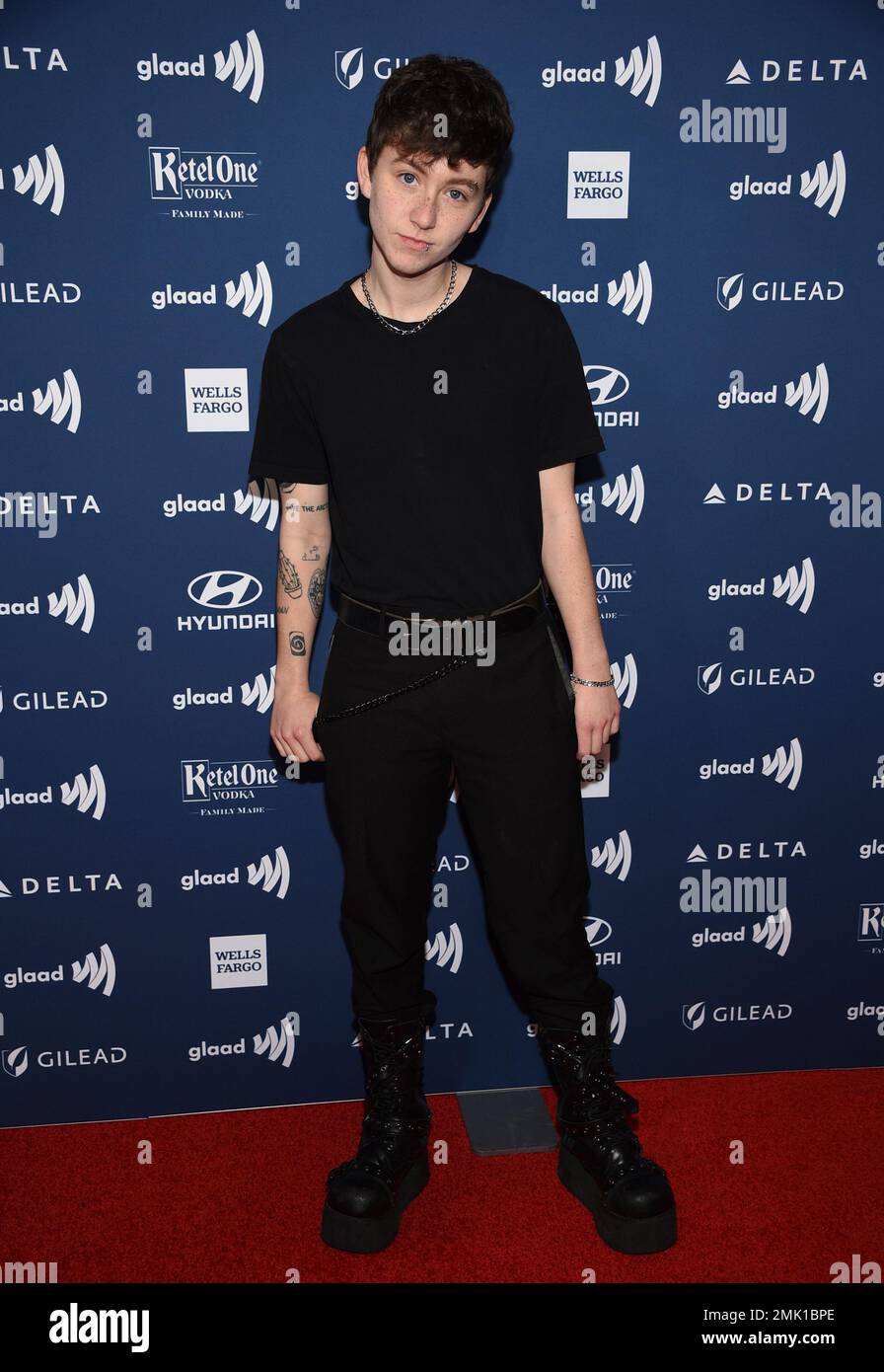 Miles McKenna attends the 30th annual GLAAD Media Awards at the New ...