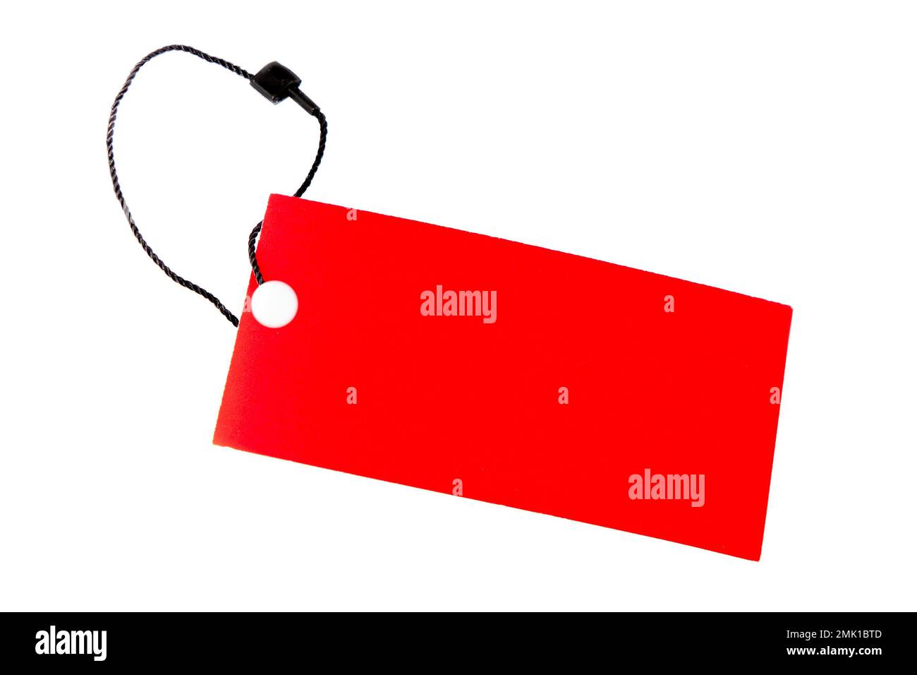 red tag label isolated in white background Stock Photo - Alamy