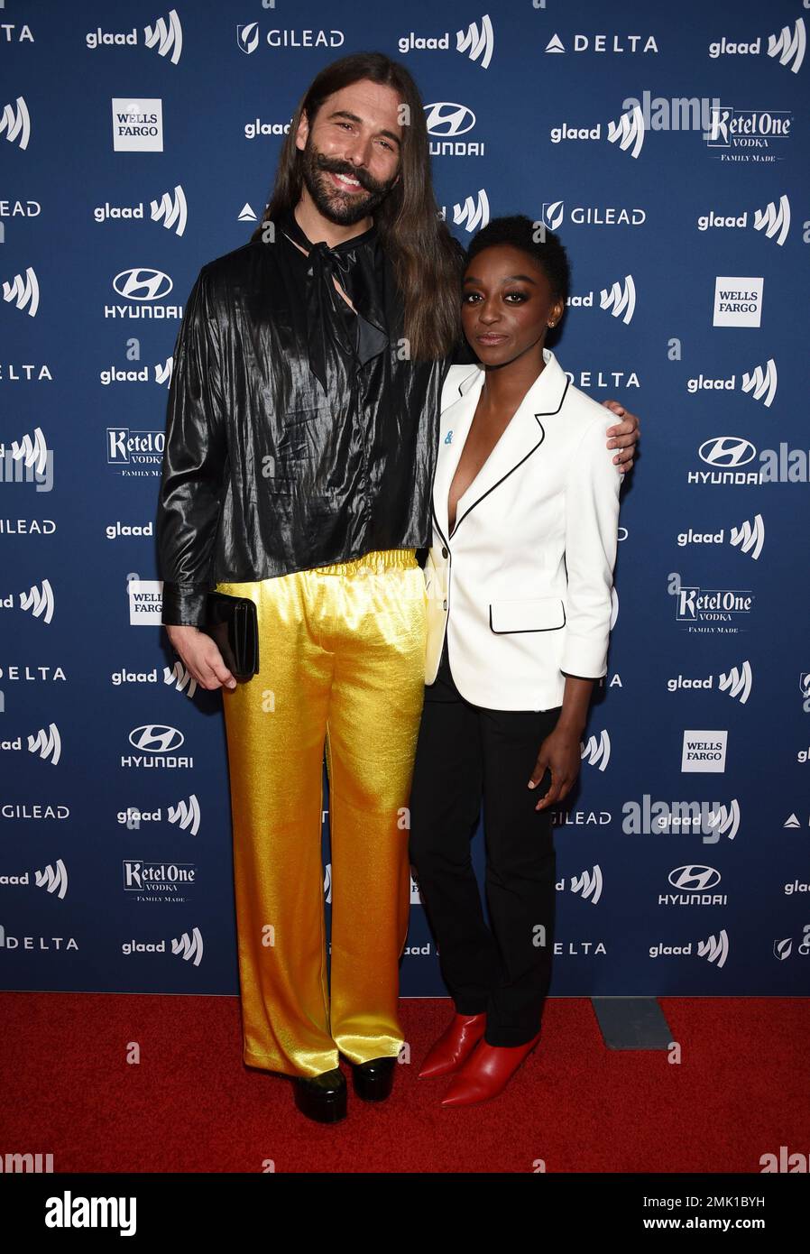 Jonathan Van Ness, left, and Jess Guilbeaux attend the 30th annual ...
