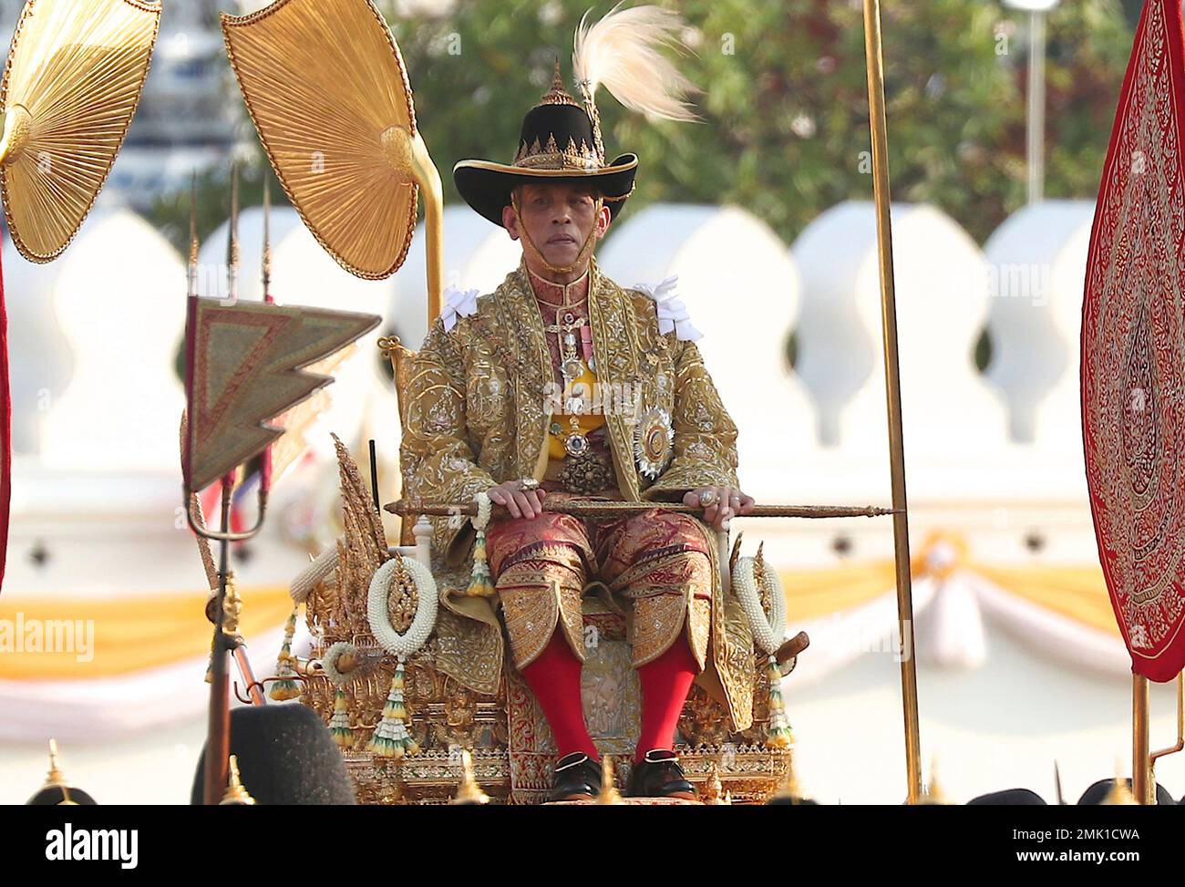 Thailand's King Maha Vajiralongkorn is transported on the royal ...