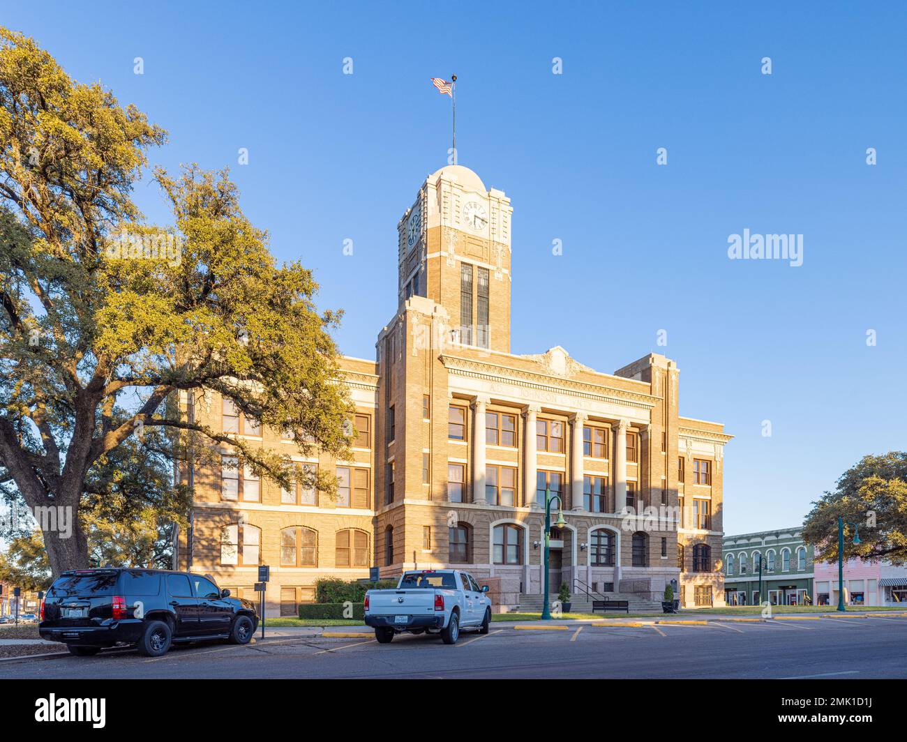 Cleburne, Texas, USA - October 19, 2022: The Johnson County Courthouse ...