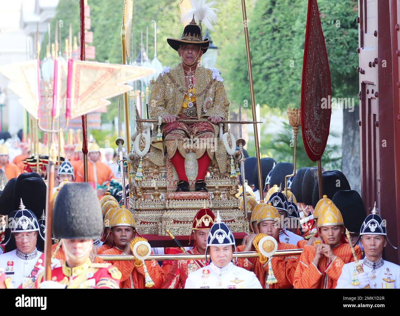Thailand's King Maha Vajiralongkorn is transported on the royal ...