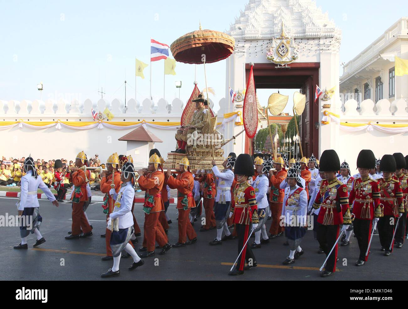 Thailand's King Maha Vajiralongkorn is transported on the royal ...