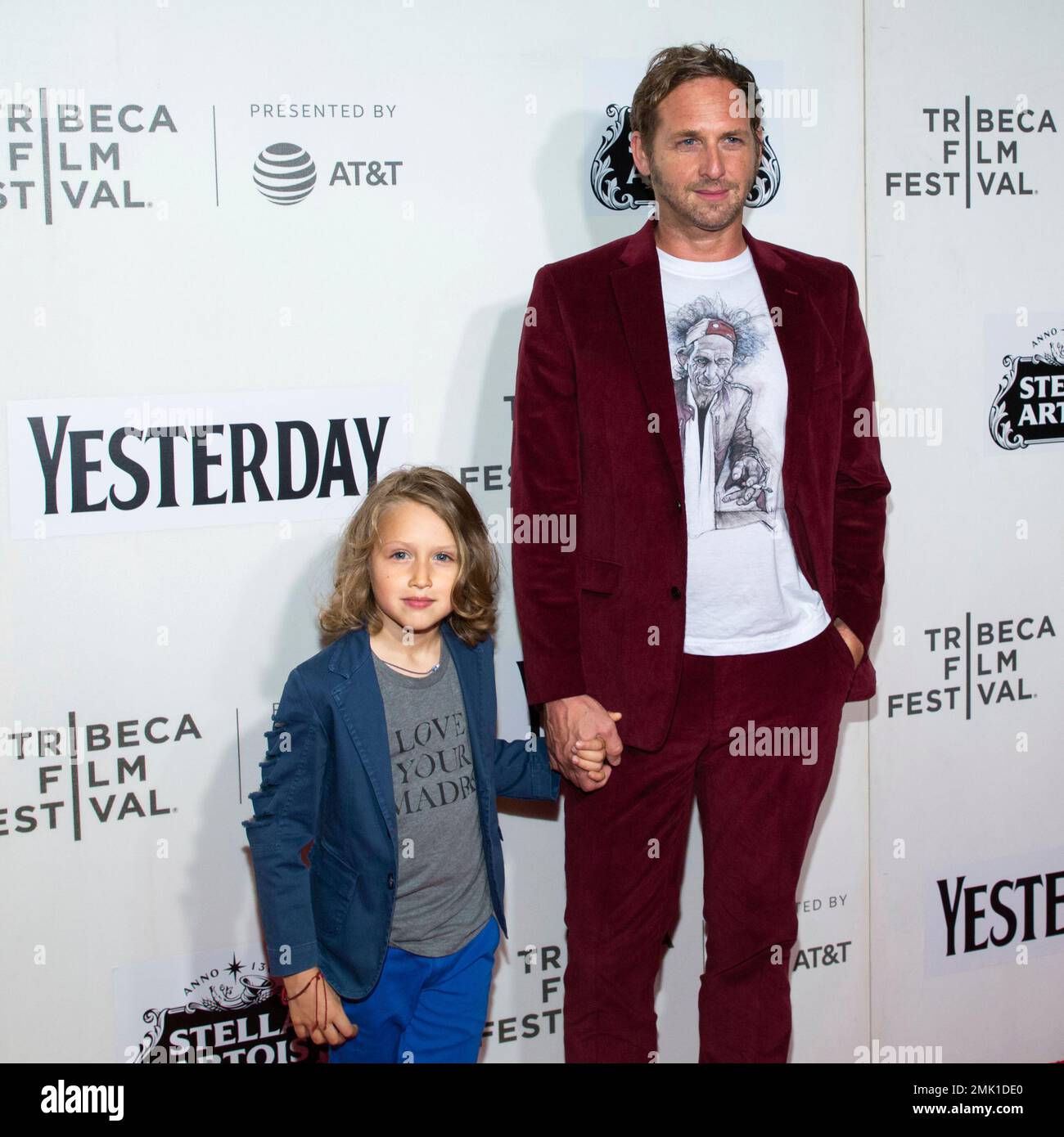 Josh Lucas, right, and son Noah Rev Maurer attend the screening for ...