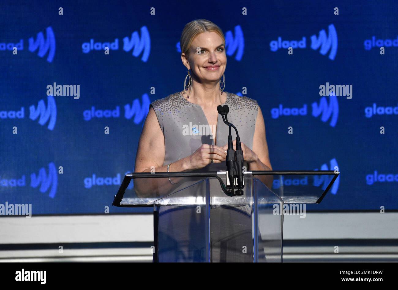 GLAAD President and CEO Sarah Kate Ellis speaks at the 30th annual ...