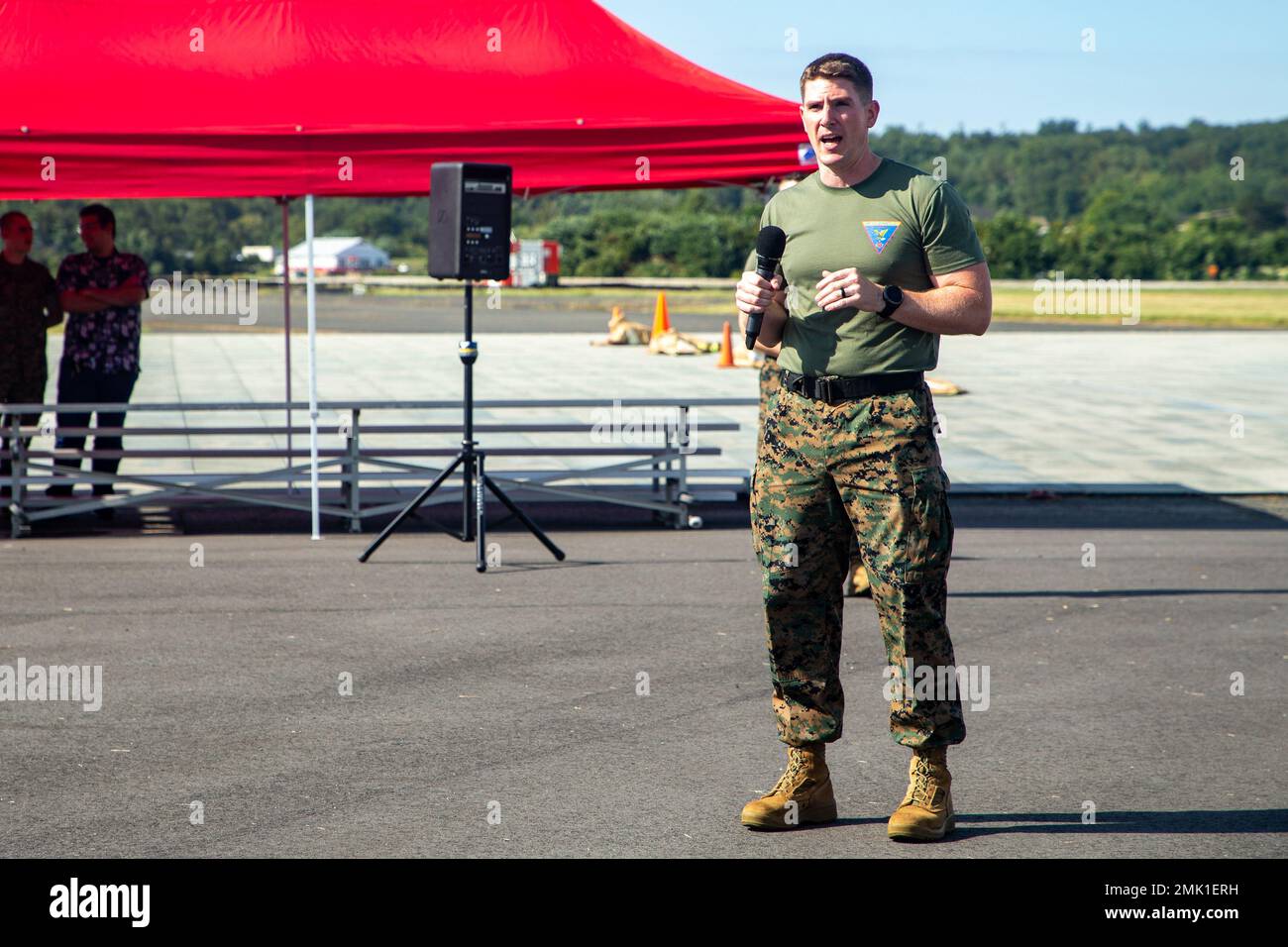 U.S. Marine Corps Lt. Col. Patrick J. Fahey, commanding officer, Marine ...