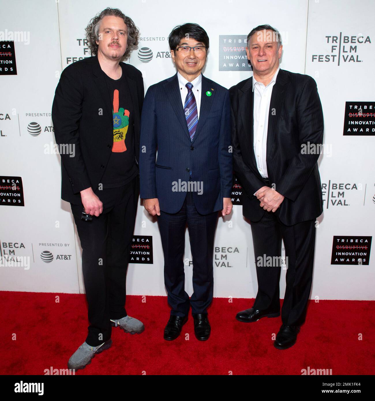 Cannon Hersey, from left, honoree Tomihasa Taur and co-founder of the ...