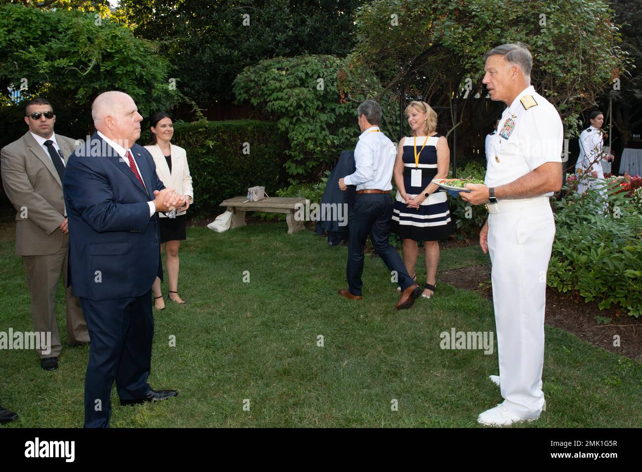 ANNAPOLIS, Md. (Sept. 2, 2022) Maryland Gov. Larry Hogan and U.S. Naval ...