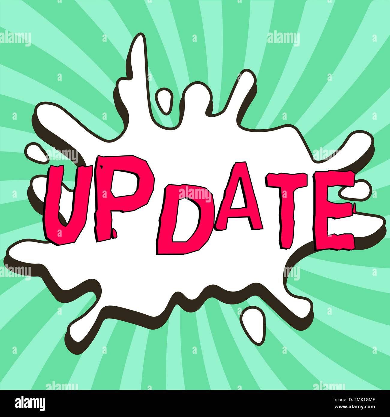 Writing displaying text Update. Business idea Up to date Make something more modern or updated ...