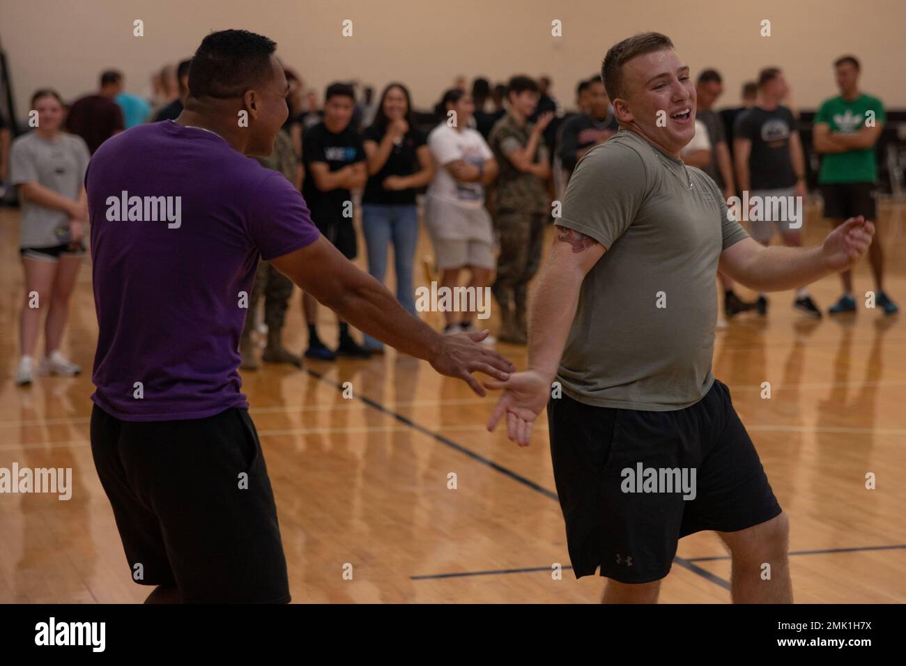 U.S. Marine Corps Lance Cpl. Logan Plake, right, air traffic controller ...