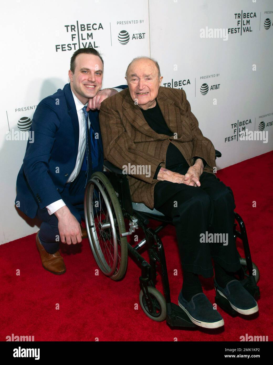 Billy Lyons, left, and Wynn Handman attend the screening for "It Takes ...