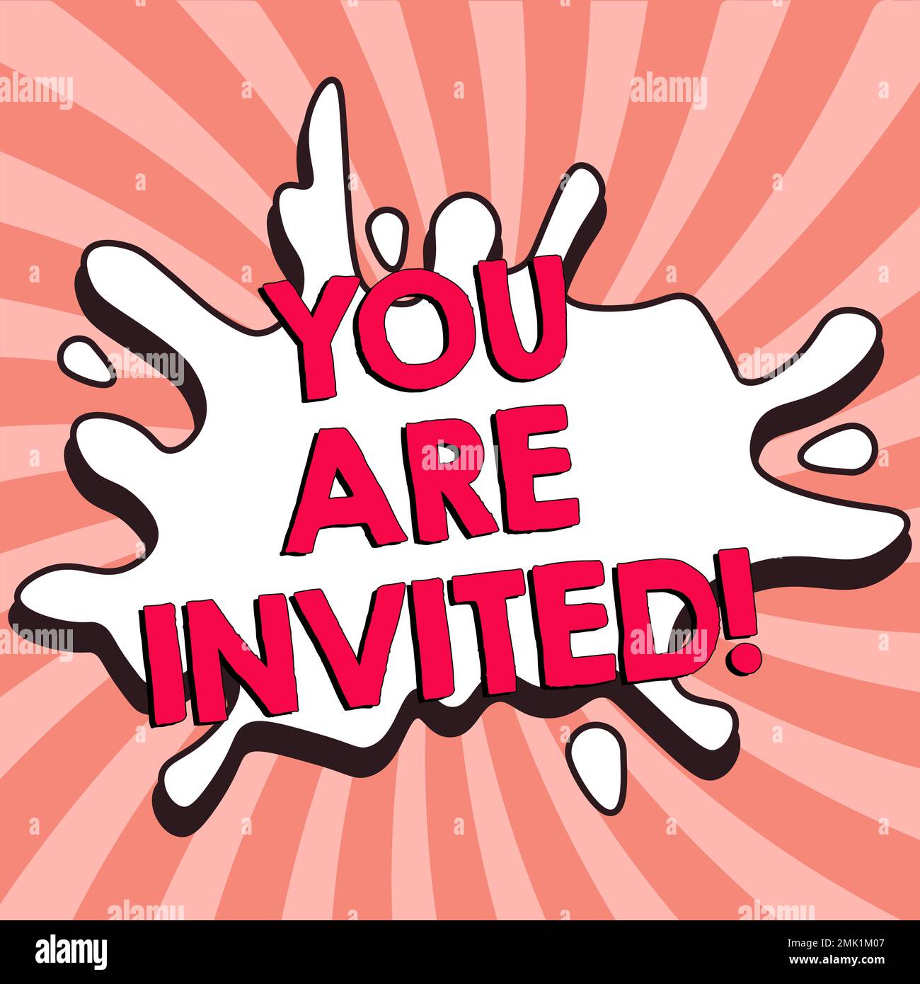 Writing displaying text You Are Invited. Concept meaning Receiving and ...