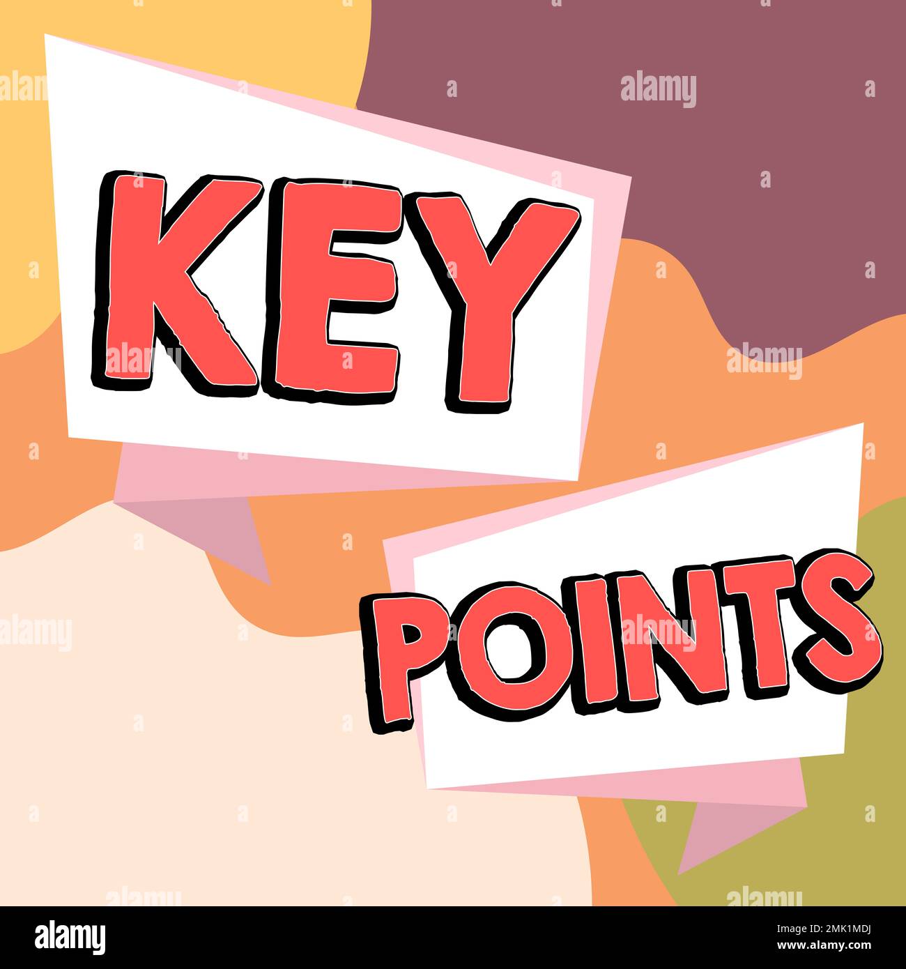 Text caption presenting Key Points. Internet Concept most important ...