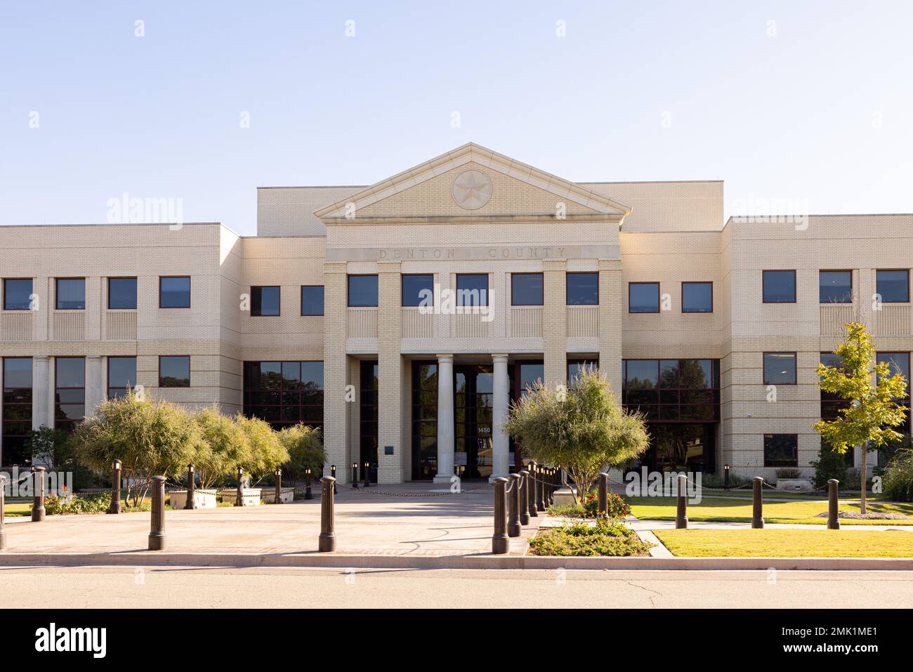 Denton, Texas, USA - October 19, 2022: The Denton County Courthouse ...