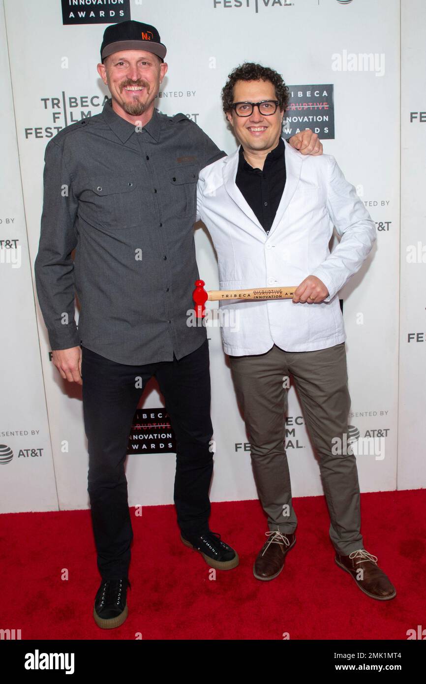 Honorees Mick Ebeling, left, and Daniel Belquer attend the 10th annual ...