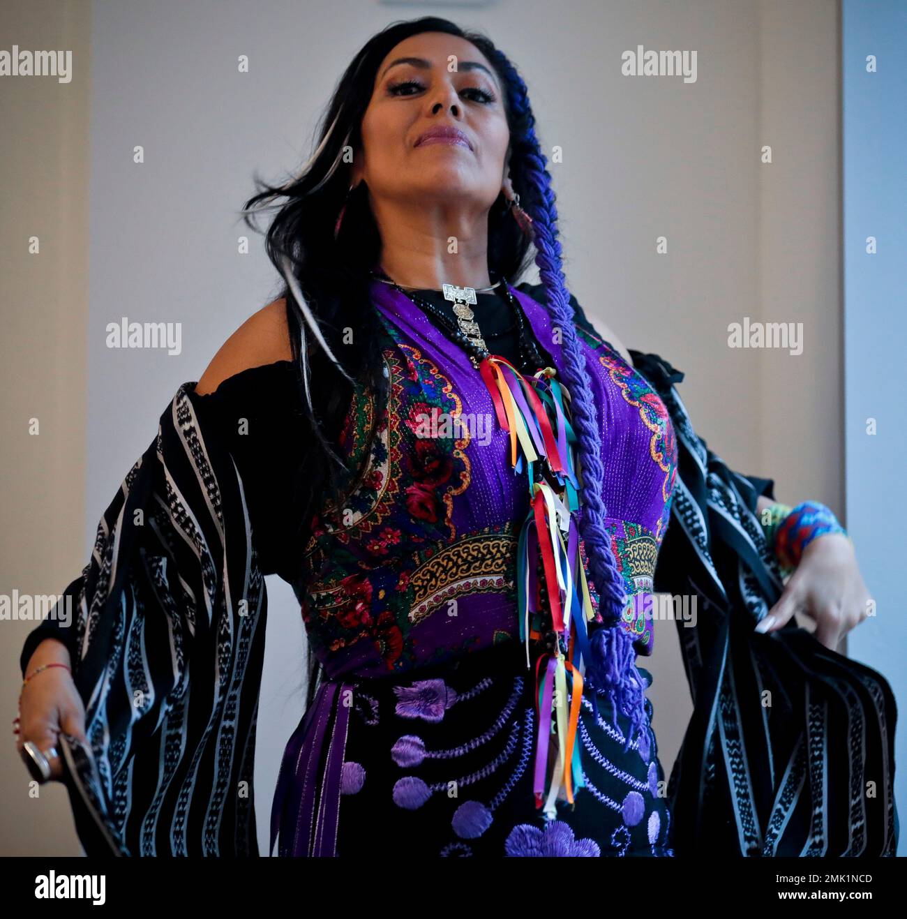 Ana Lila Downs Sánchez, Mexican singer-songwriter and actress, poses ...