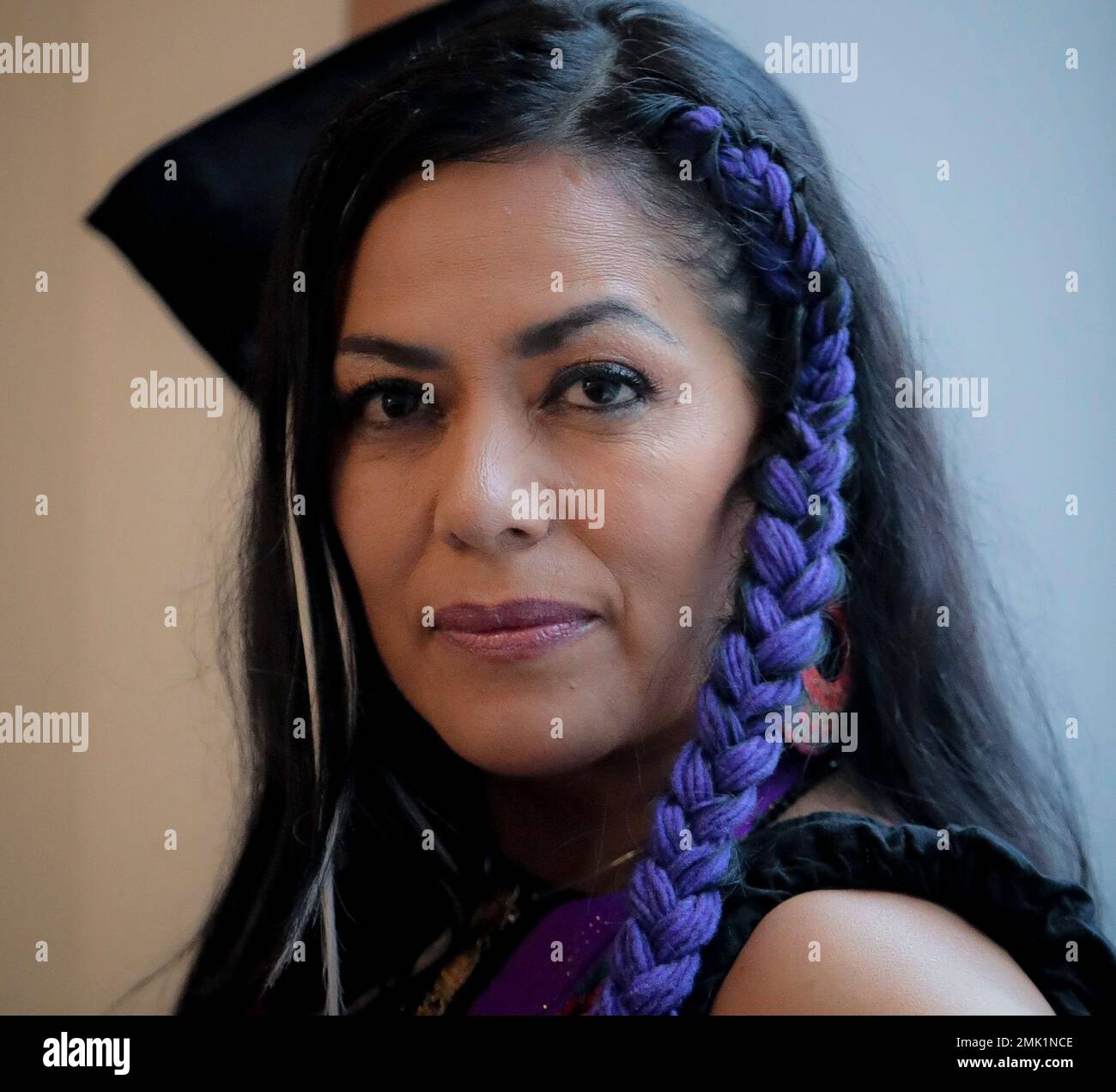 Ana Lila Downs Sánchez, Mexican singer-songwriter and actress, poses ...