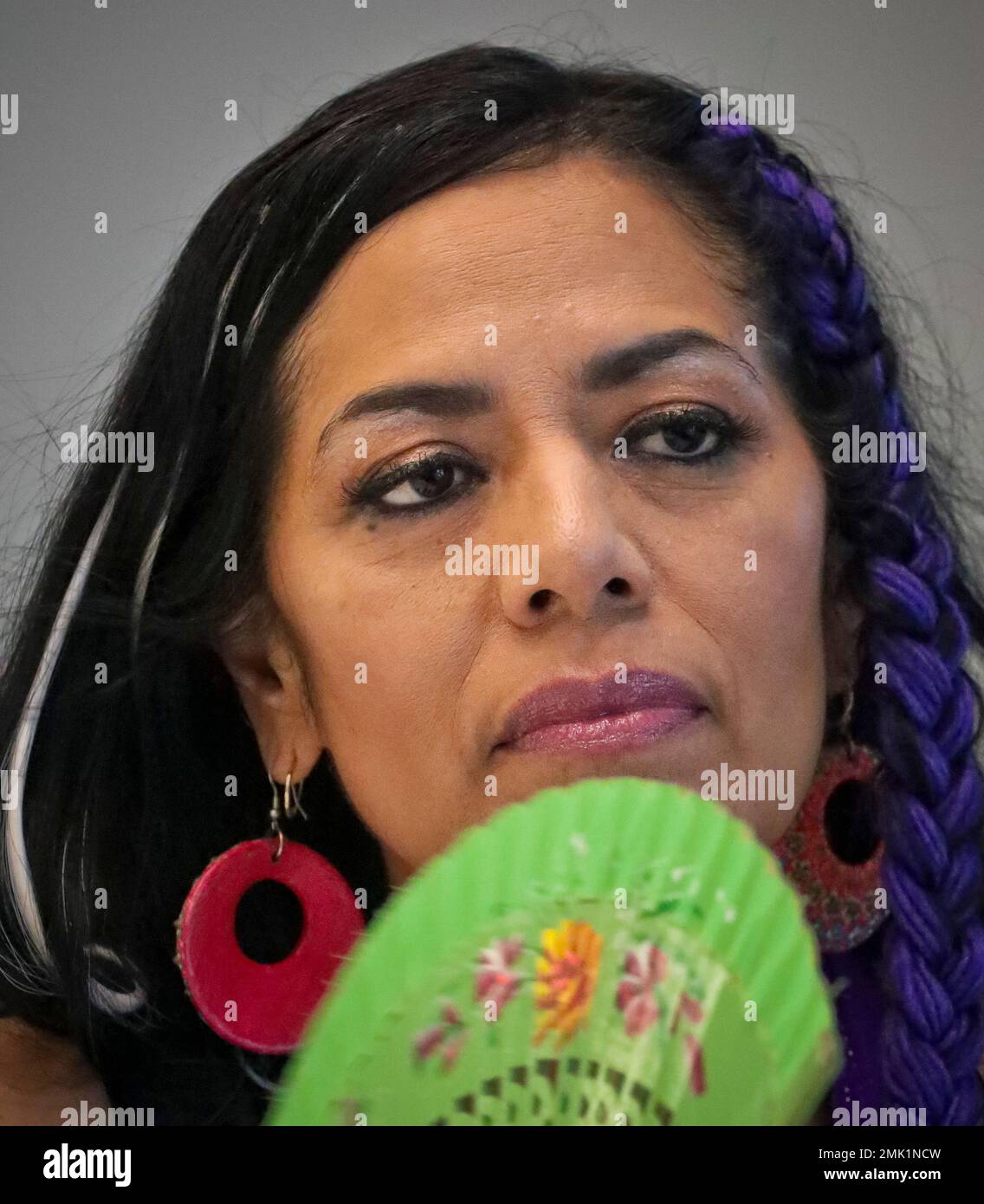 Ana Lila Downs Sánchez, Mexican singer-songwriter and actress, poses ...