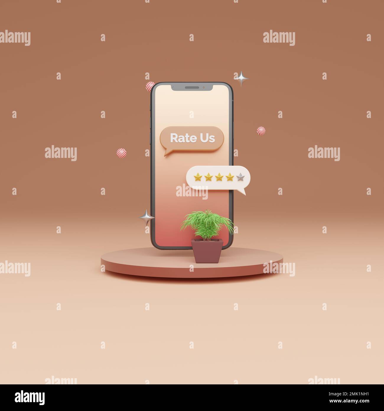 Giving Rating 3d illustration Stock Photo - Alamy