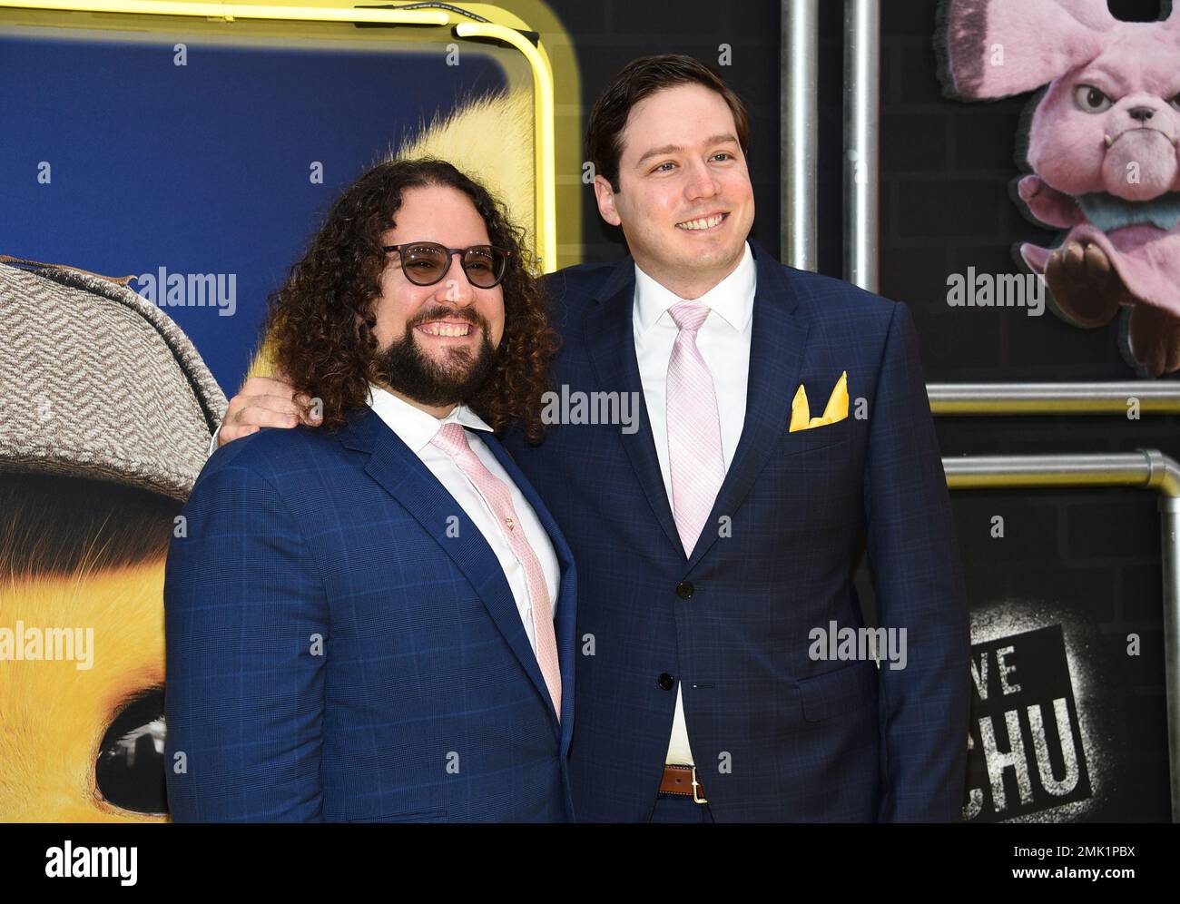 Screenwriters Dan Hernandez, left, and Benji Samit attend the premiere ...